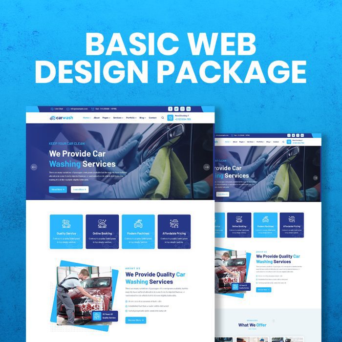 Basic Web Design Package - Creative Bird LLC
